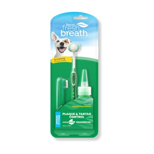 - TropiClean® Fresh Breath Plaque & Tartar Control Kit for Dogs #T-01215