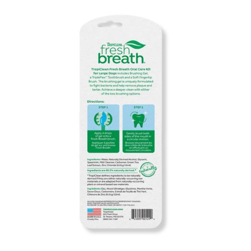 - TropiClean® Fresh Breath Plaque & Tartar Control Kit for Dogs #T-01215